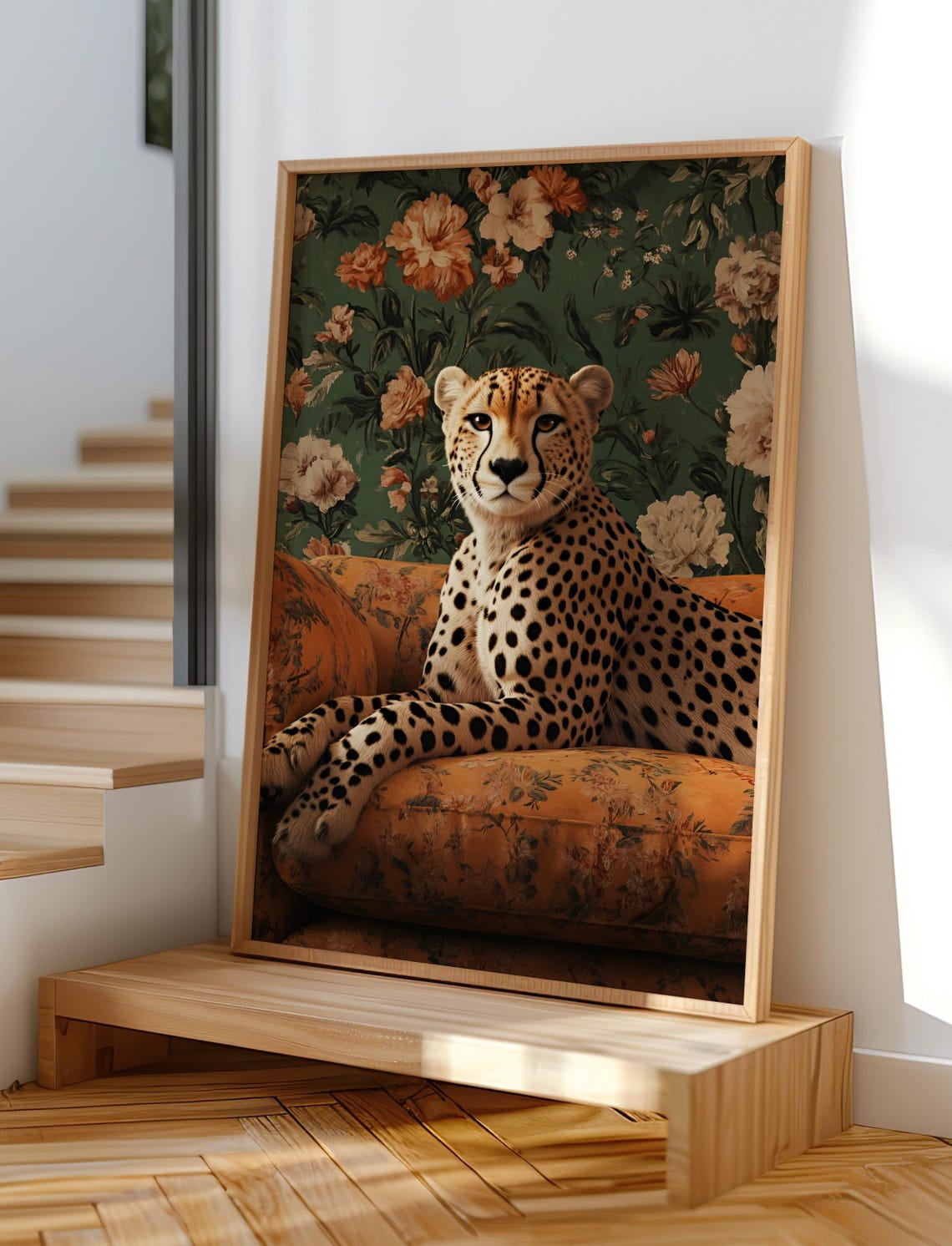Maximalist Cheetah Print,Cheetah Wall Art Poster, Animal Wall Decor ...