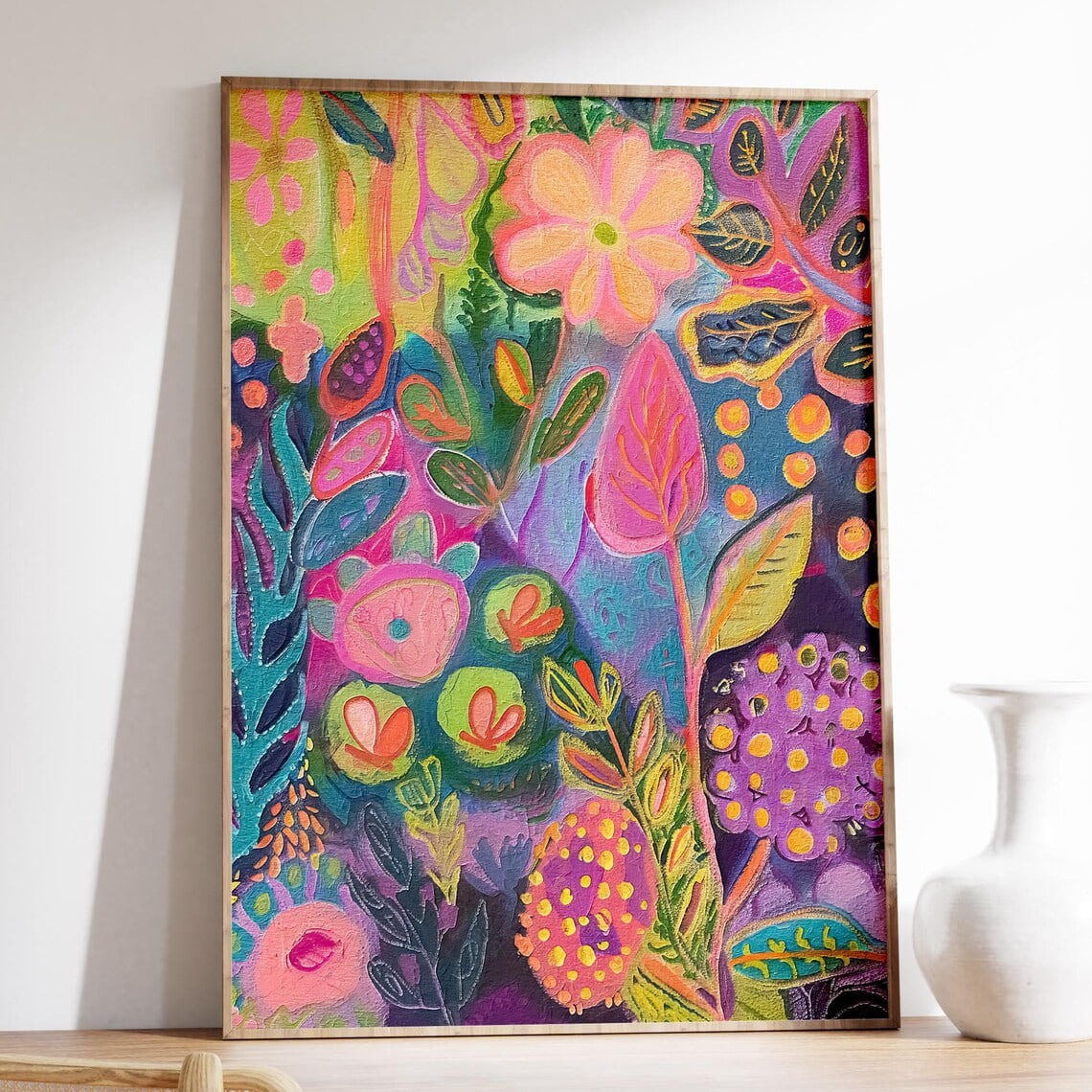 Maximalist Wall Art, Eclectic Wall Art, Abstract Wall Art, Colourful ...