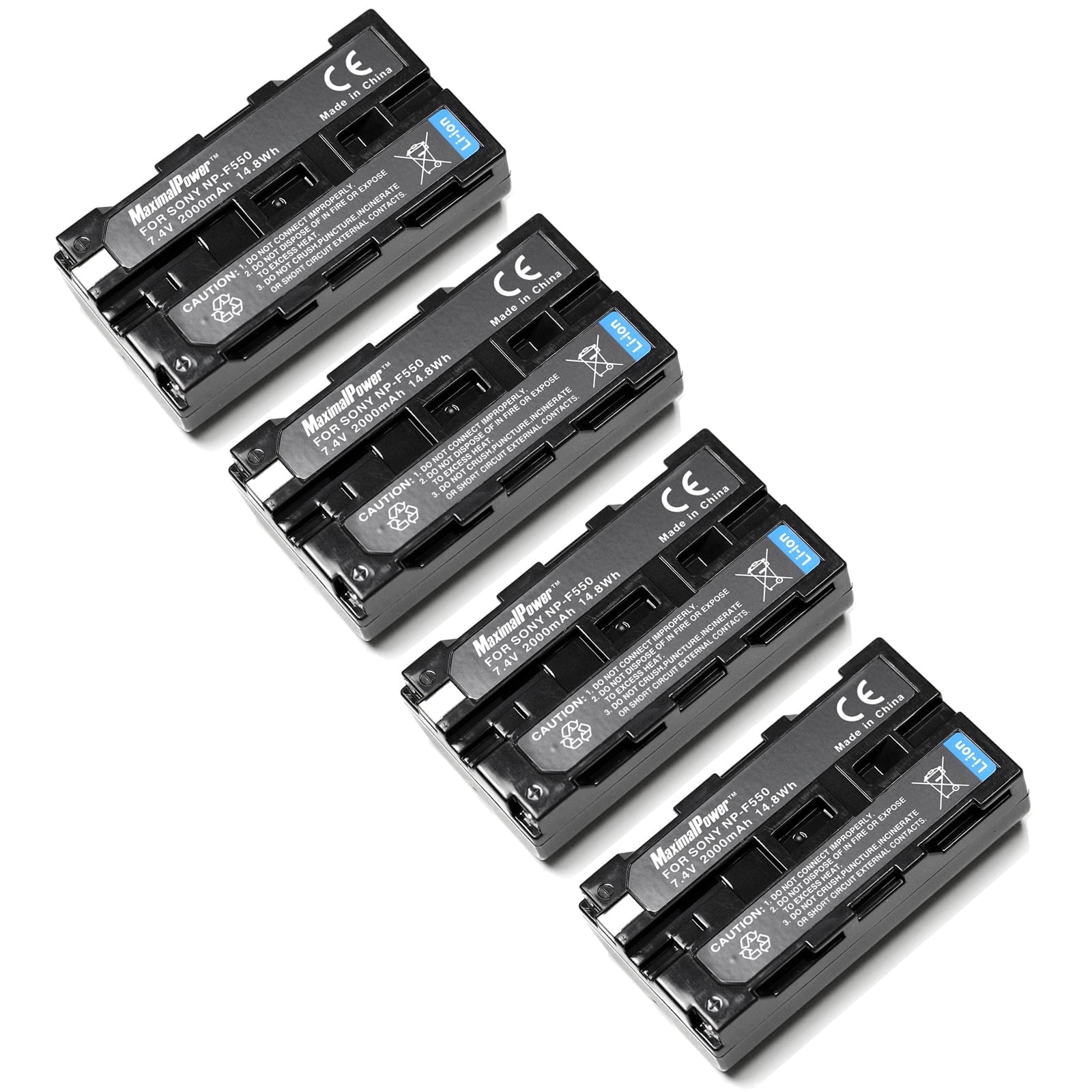 Maximalpower NP-F550 Battery for Sony NP F970, F750, F770, F960, F550 ...