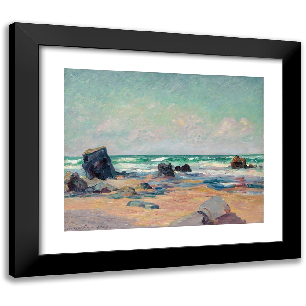 Maxime Maufra 14x12 Black Modern Framed Museum Art Print Titled - Low ...