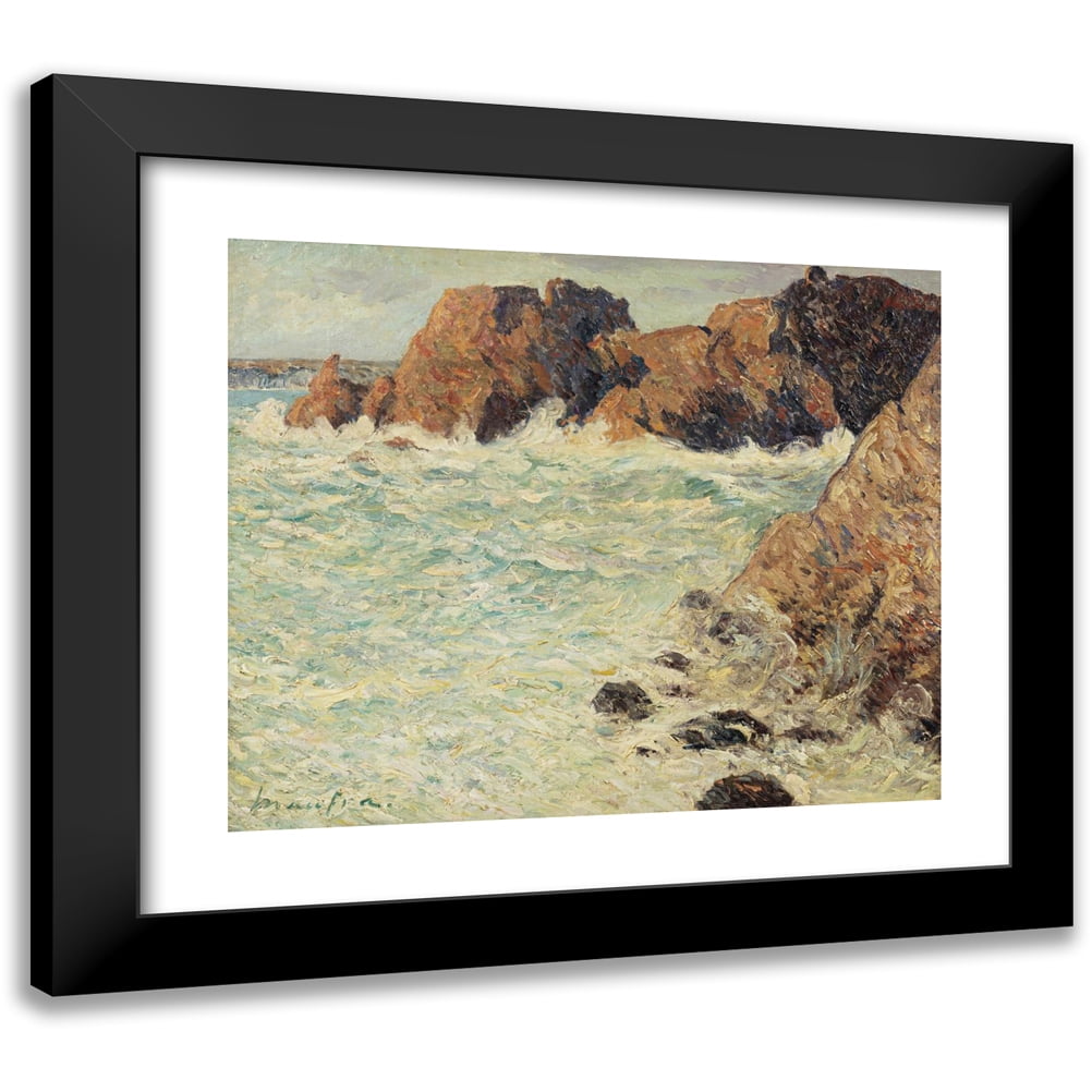 Maxime Maufra 14x12 Black Modern Framed Museum Art Print Titled - The ...