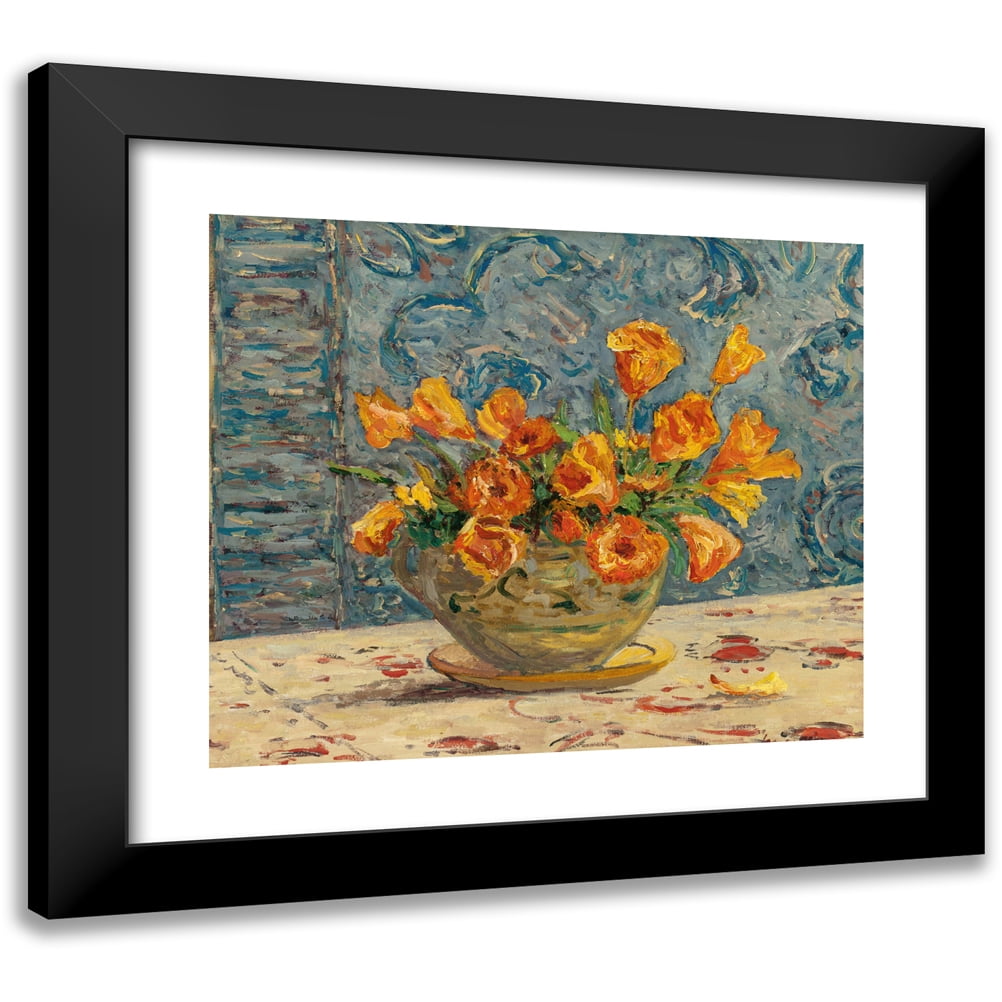 Maxime Maufra 14x12 Black Modern Framed Museum Art Print Titled - Vase ...