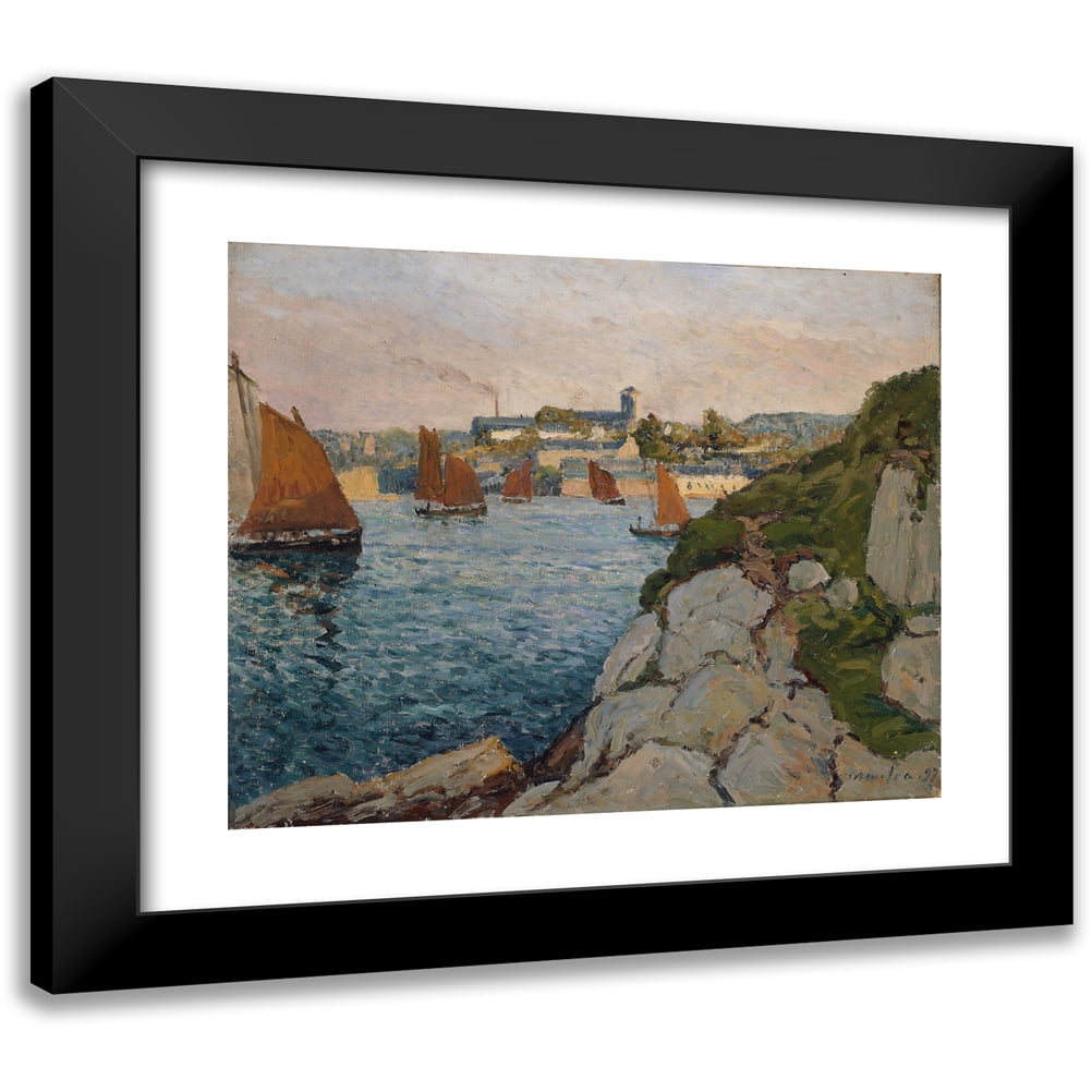 Maxime Maufra 17x15 Black Modern Framed Museum Art Print Titled ...