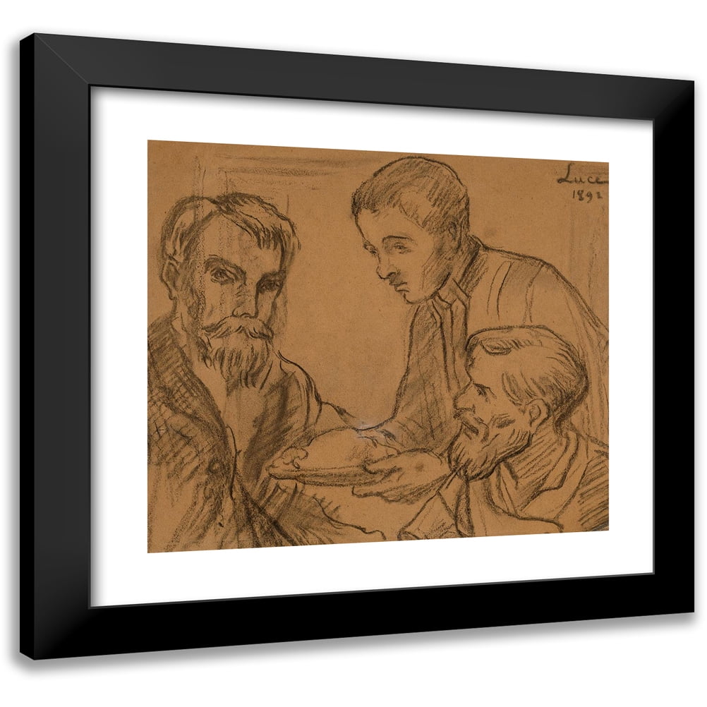 Maximilien Luce 22x20 Black Modern Framed Museum Art Print Titled ...
