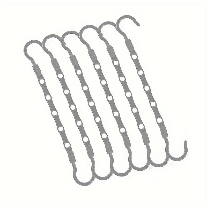Maximize Wardrobe with 6-Pack Sturdy Plastic Magic Hangers | Adjustable ...