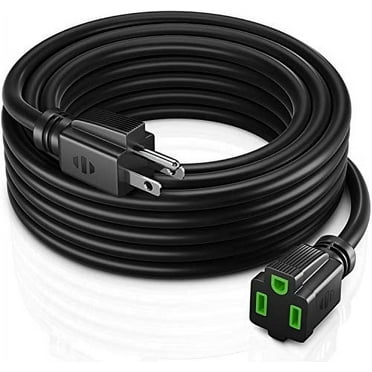 Woods 5601 Black 16/3 25-Foot SJTW Indoor Office Extension Cord, UL ...