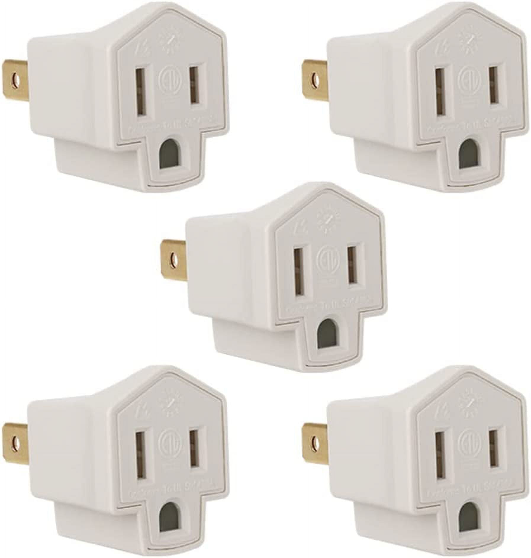 Maximm 2 Prong to 3 Prong Adapter, Ground Lifter Plug and Outlet ...