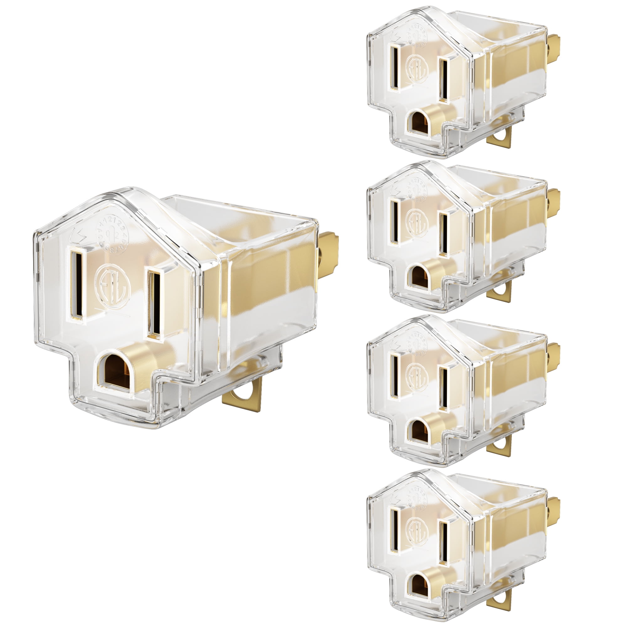 Maximm 2 Prong to 3 Prong Adapter, Ground Lifter Plug and Outlet ...