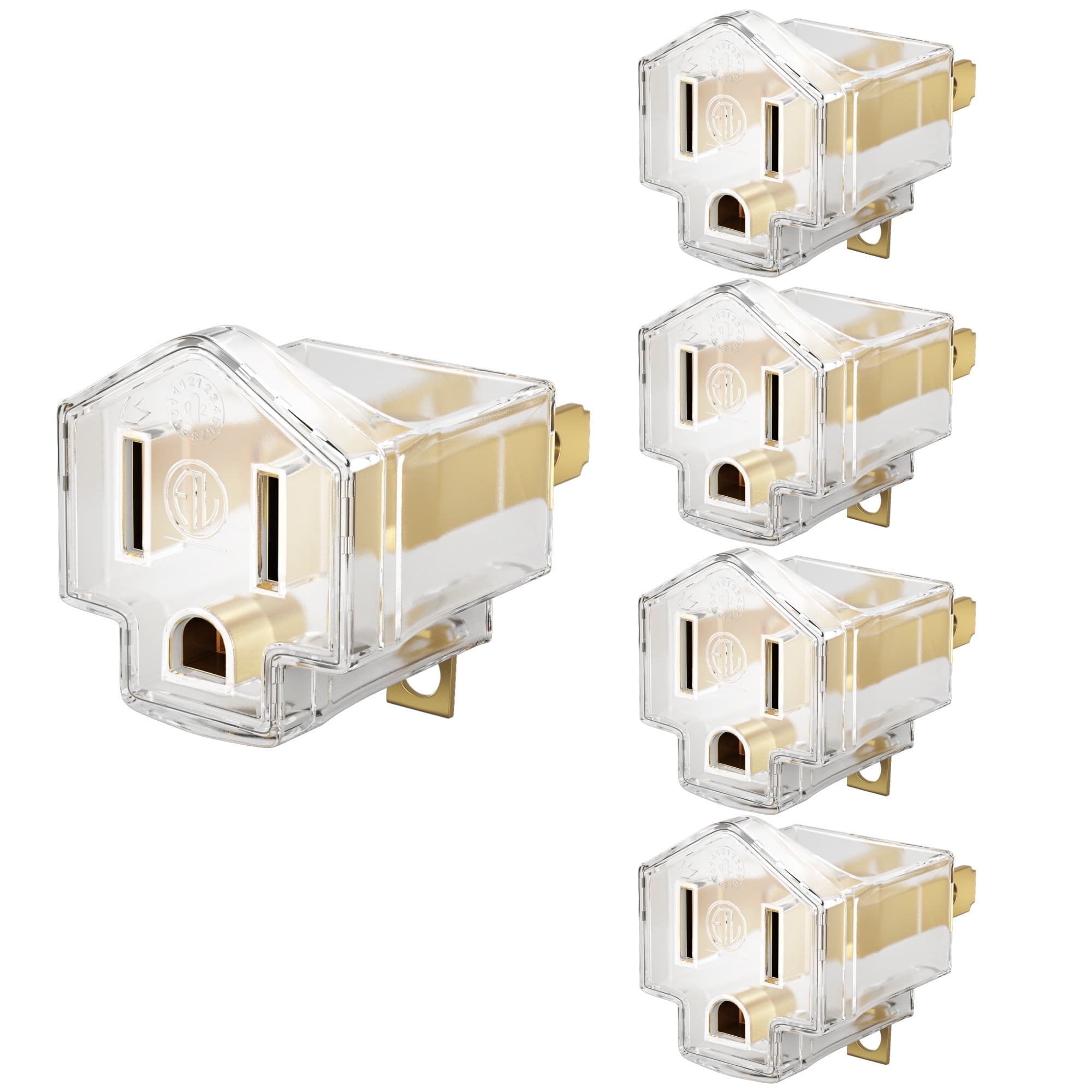 Maximm 2 Prong to 3 Prong Adapter, Ground Lifter Plug and Outlet ...