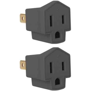 2 Prong to 3 Prong Grounded Outlet Converter Adapter with Polarized ...