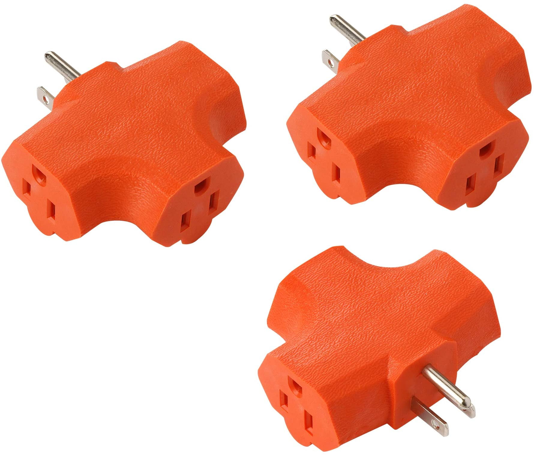 Maximm 3 Grounding [UL Listed] Outlet Plug Adapter Heavy-Duty Grounded ...