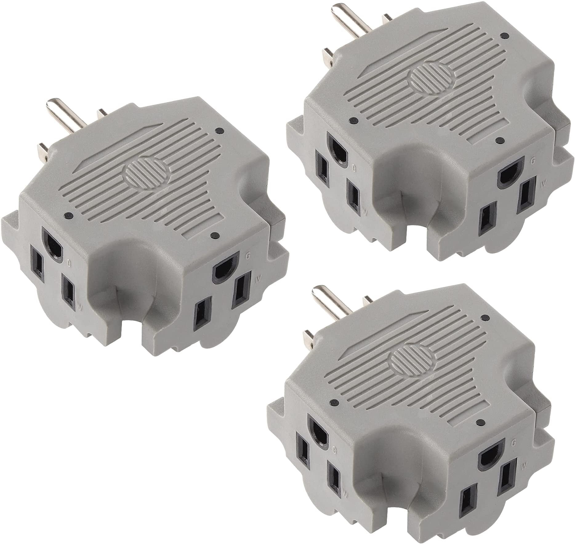 Maximm 3-Outlet Adapter Plug, Splitter Plug Outlet Expands Single ...