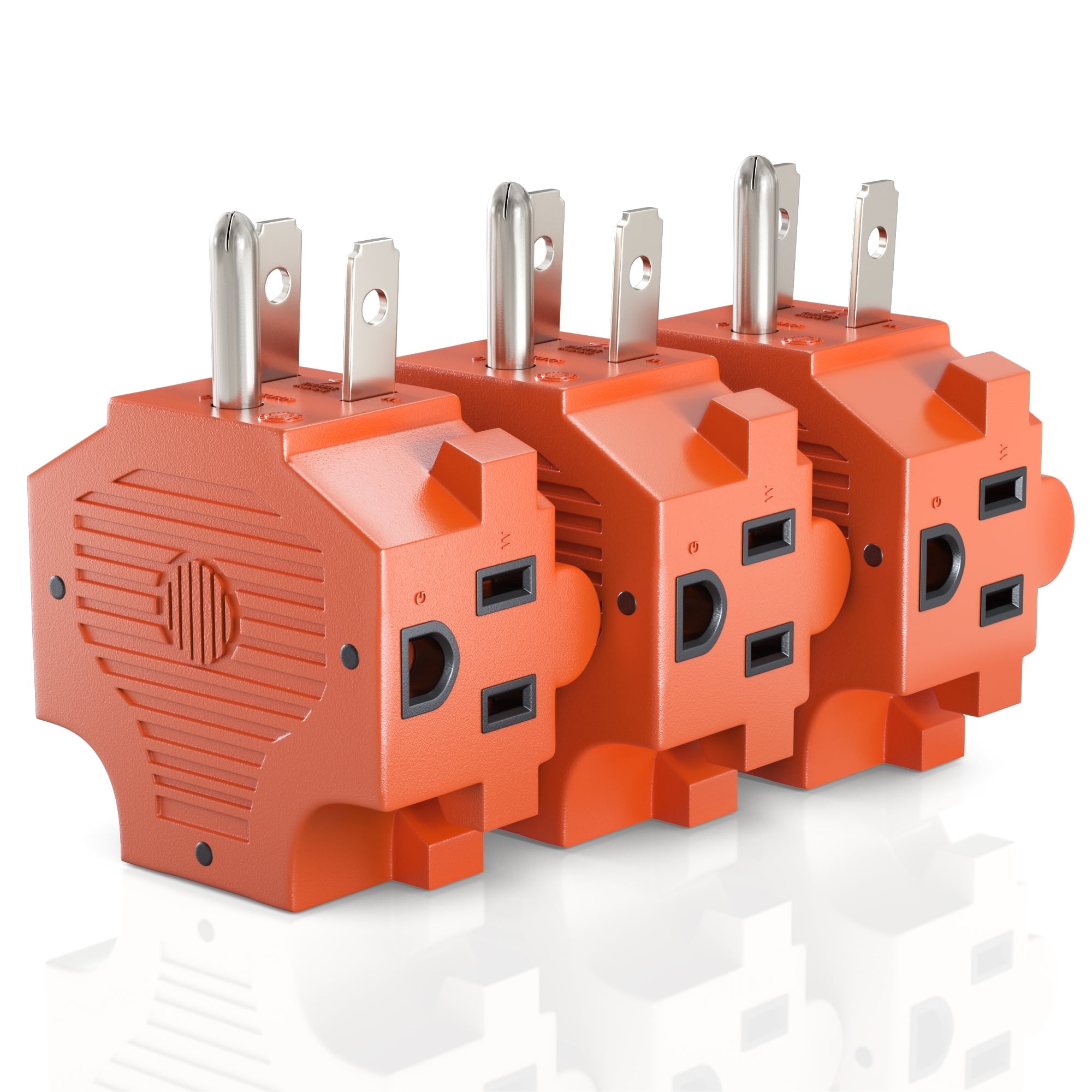 Maximm 3-Outlet Adapter Plug, Splitter Plug Outlet Expands Single ...