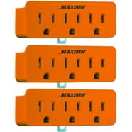 Maximm Polarized Grounding Adapter, 4 Pack, White, 2 Prong Grounding ...