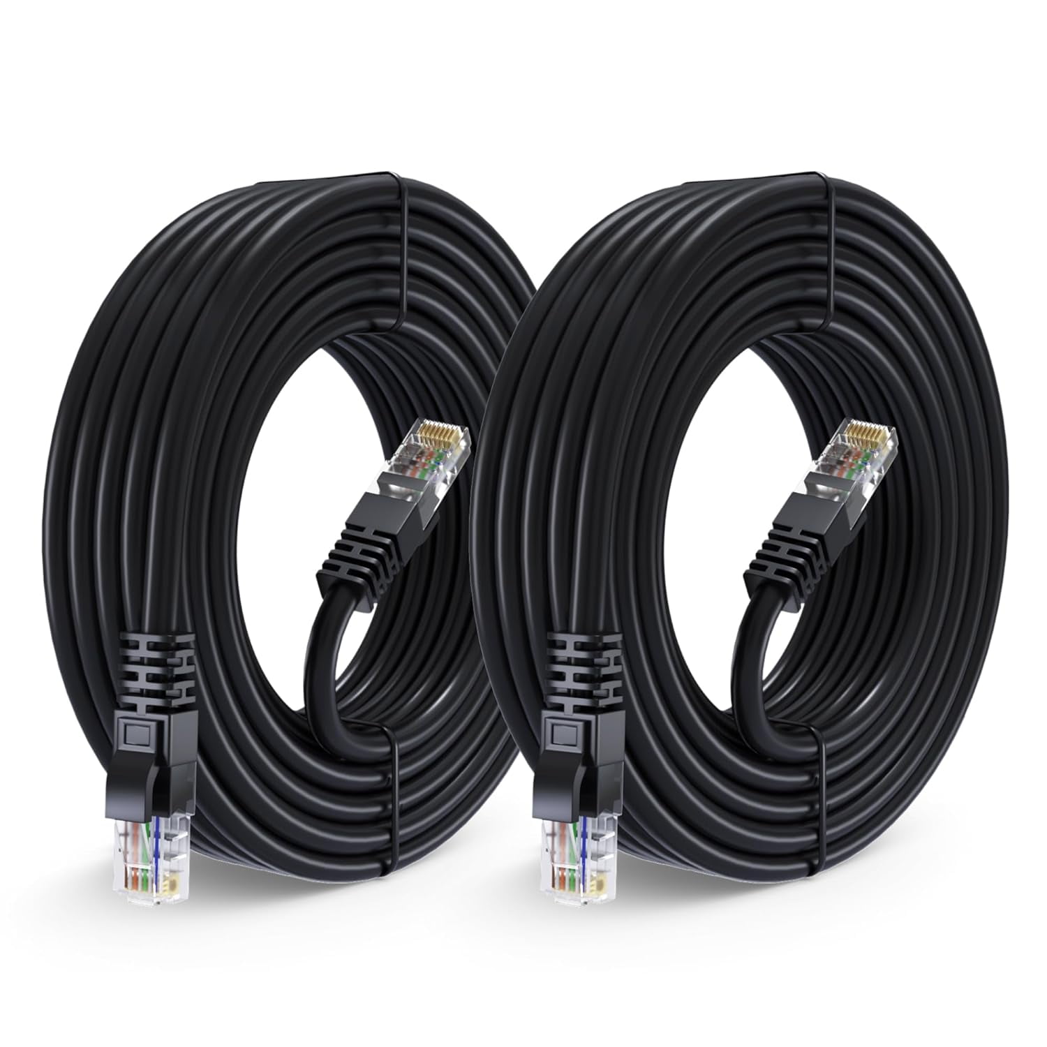 Maximm Cat 6 Ethernet Cable 25 ft (2-Pack) - High-Speed LAN Cable ...