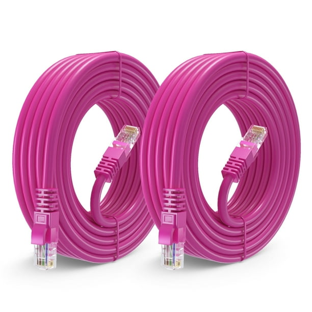 Maximm Cat 6 Ethernet Cable 25 ft (2-Pack) - High-Speed LAN Cable ...