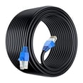 Maximm Cat6 Outdoor Cable 250 Feet - Black - Solid Copper 550Mhz ...