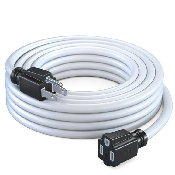 Extension Cord 50 Ft, 2 Pack Green Power Cords Indoor 16 Gauge Wire ...