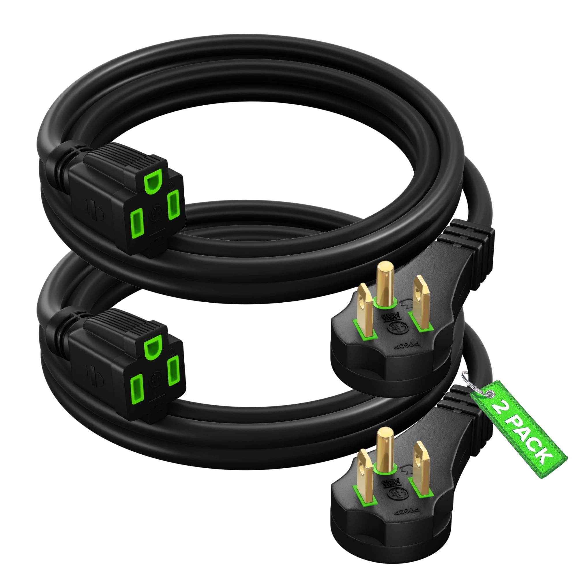Maximm Flat Plug Extension Cord 4 ft with Slim Space-Saving Plug Design ...