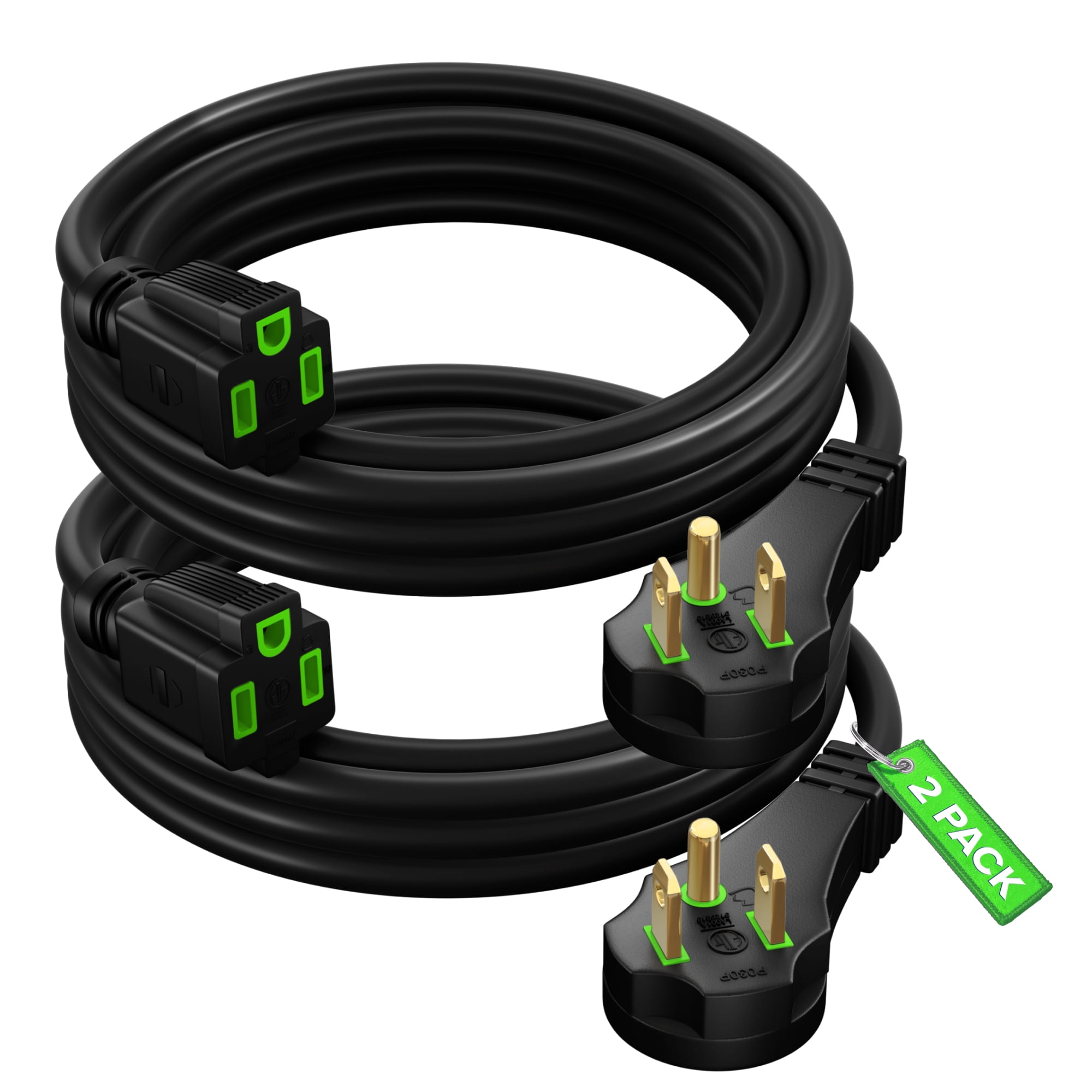 Maximm Flat Plug Extension Cord 6 ft with Slim Space-Saving Plug Design ...