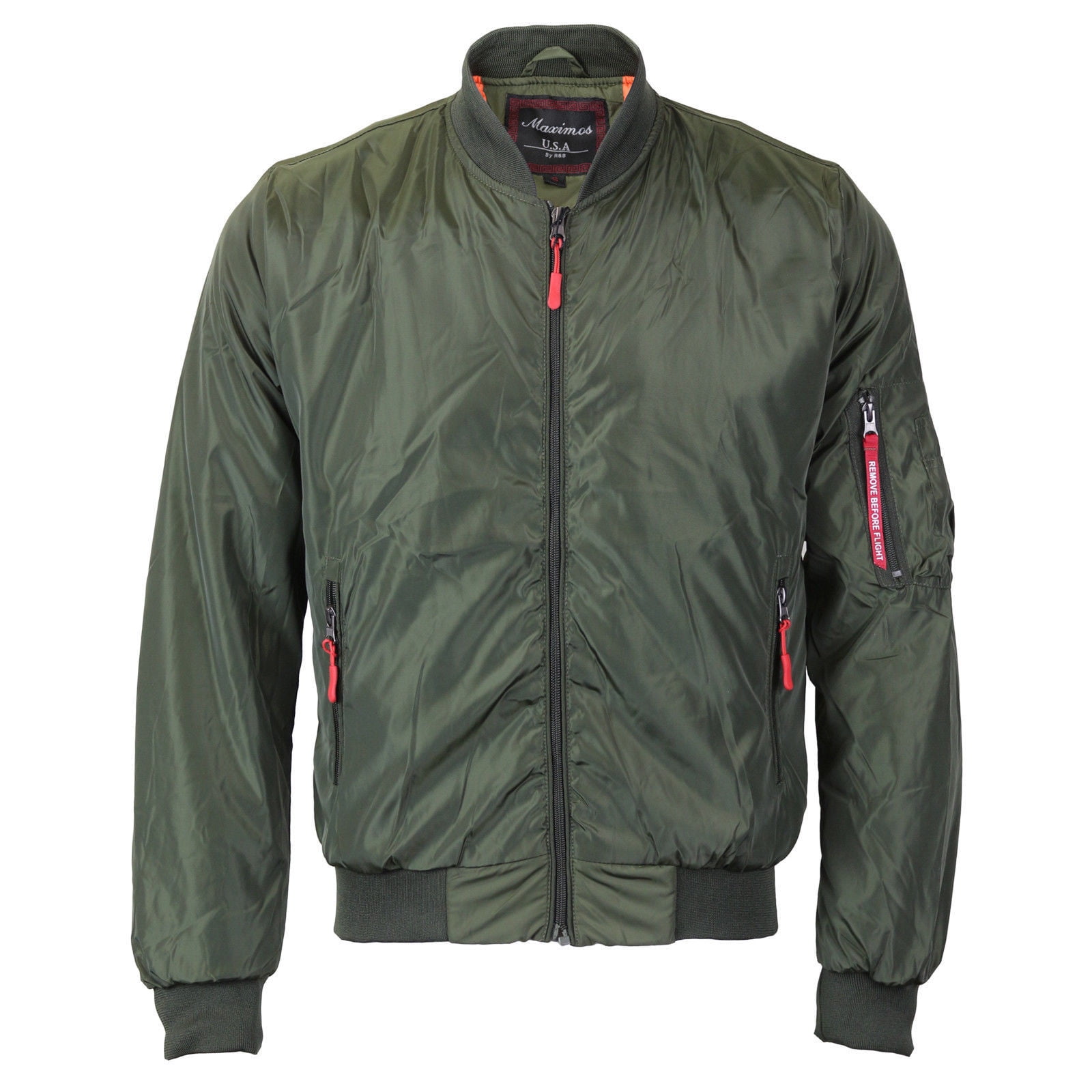 Maximos Men's Lightweight Water Resistant Reversible Flight Bomber ...