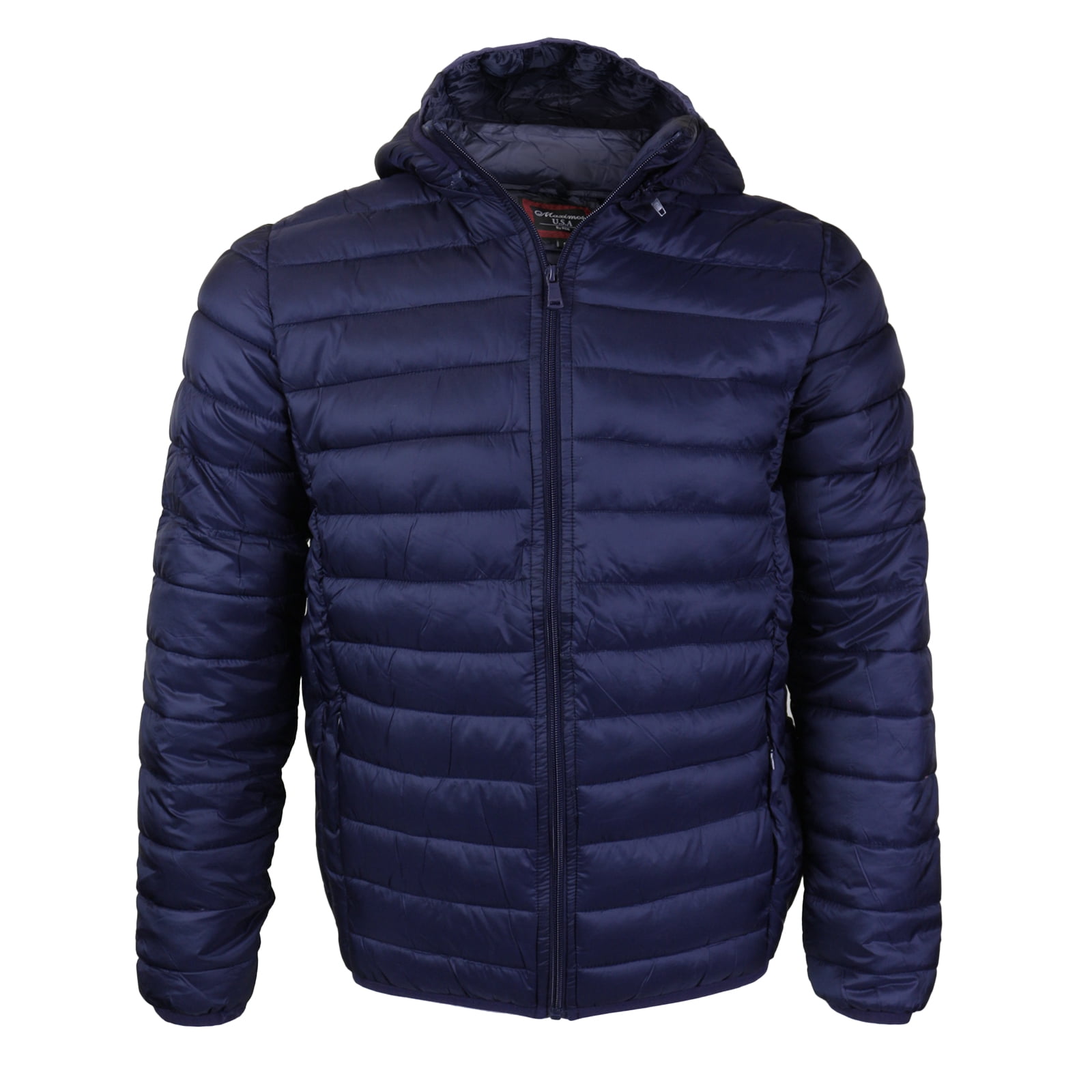 Maximos USA Men’s Insulated Packable Hooded Puffer Jacket - Walmart.com
