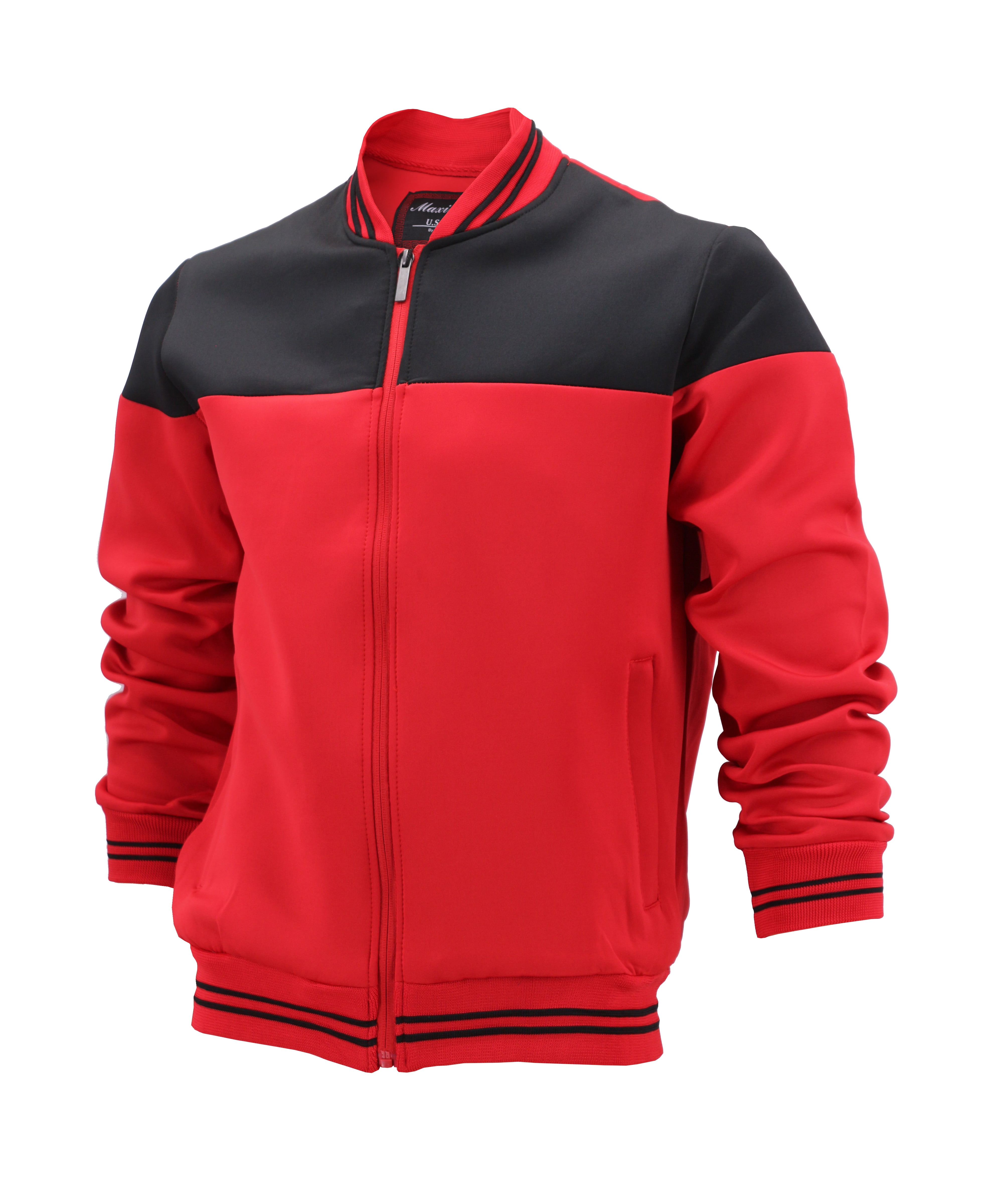 Maximos USA Men's Stylish Lightweight Multi Pocket Mesh Track Bomber ...