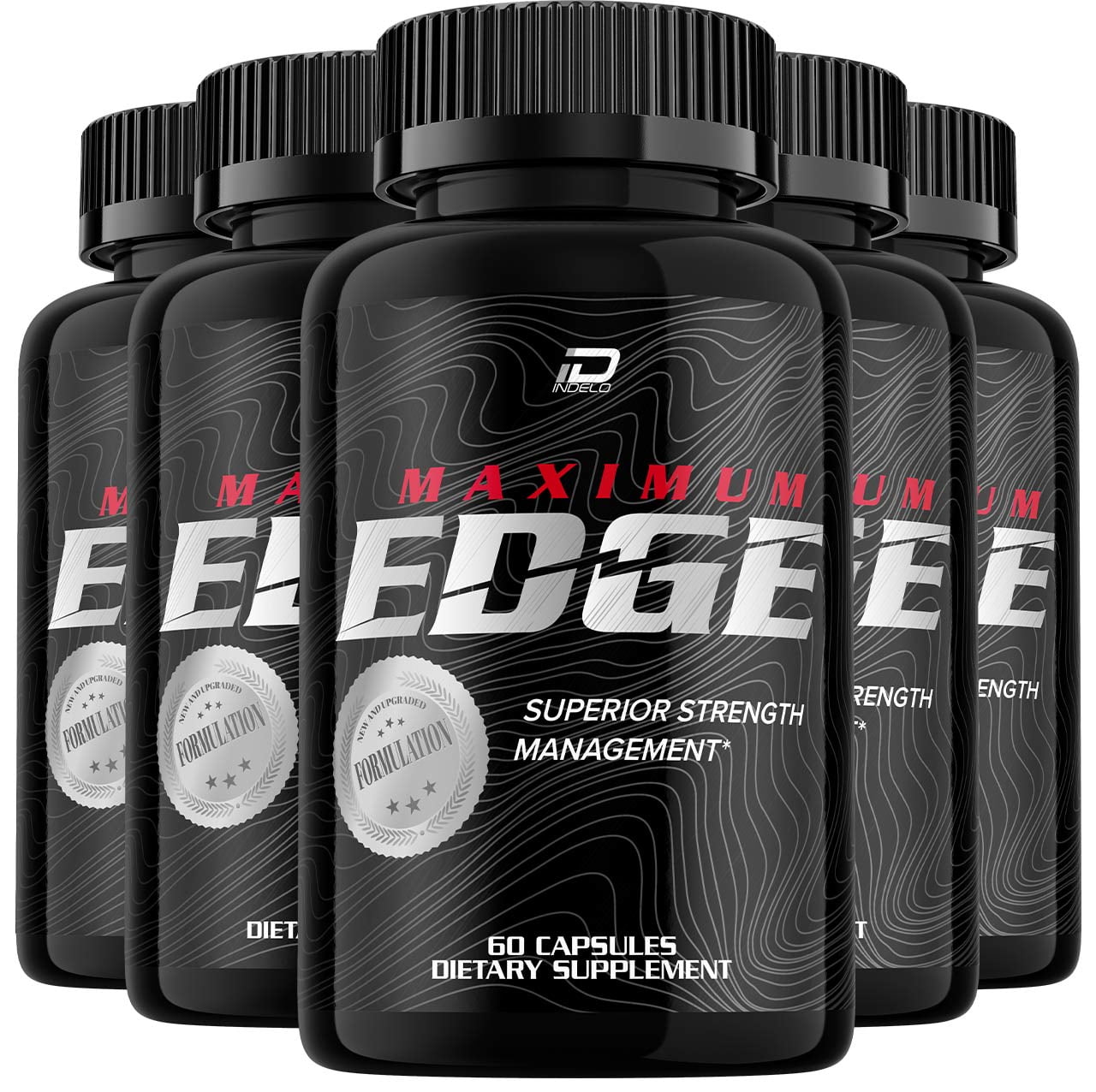 Maximum Edge for Men Dietary Supplement, MaximumEdge Male Formula Pills, 5 Pack, 300 Capsules ...