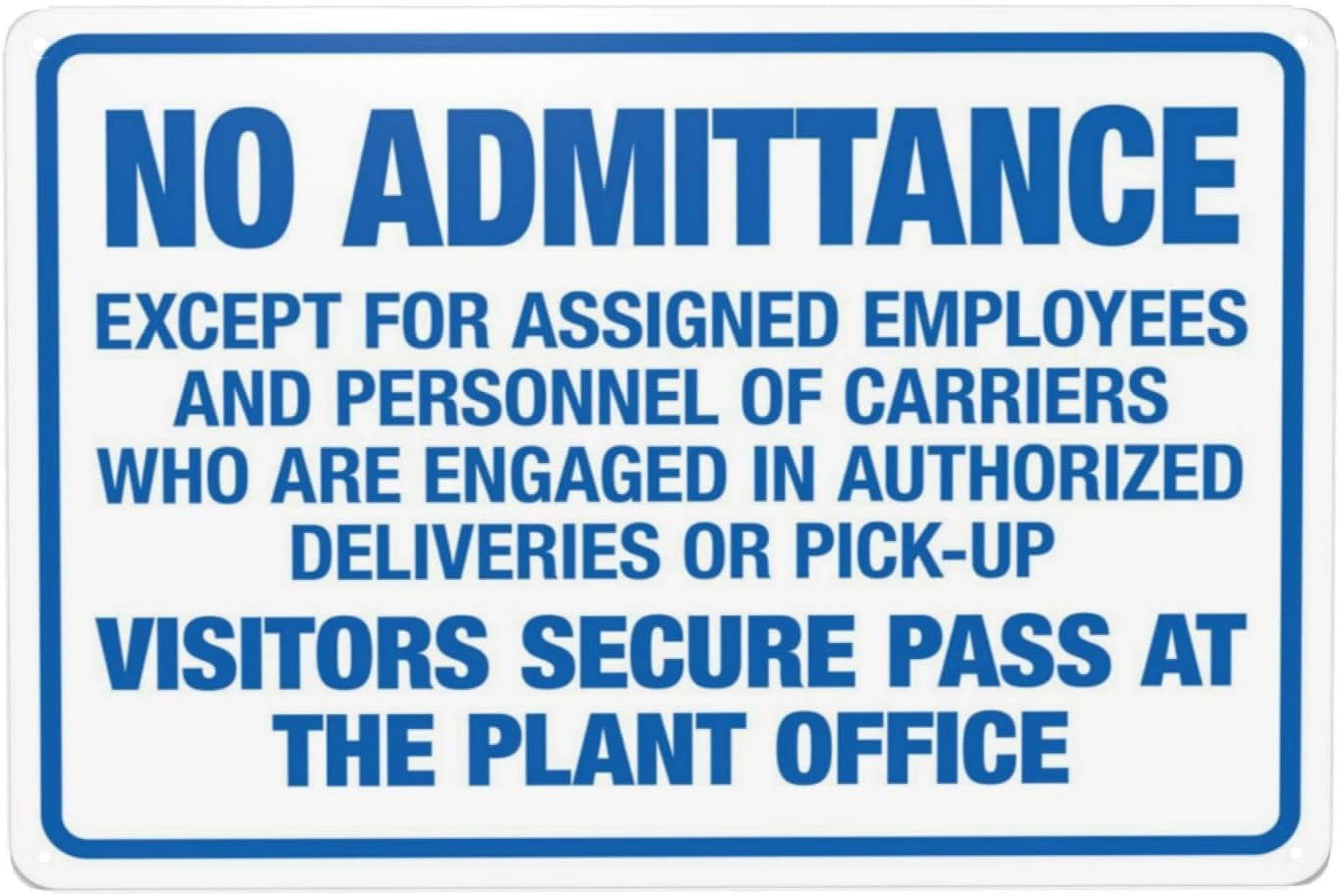 Maximum Occupancy 8 Persons Warning Sign, Business Security Metal Tin ...