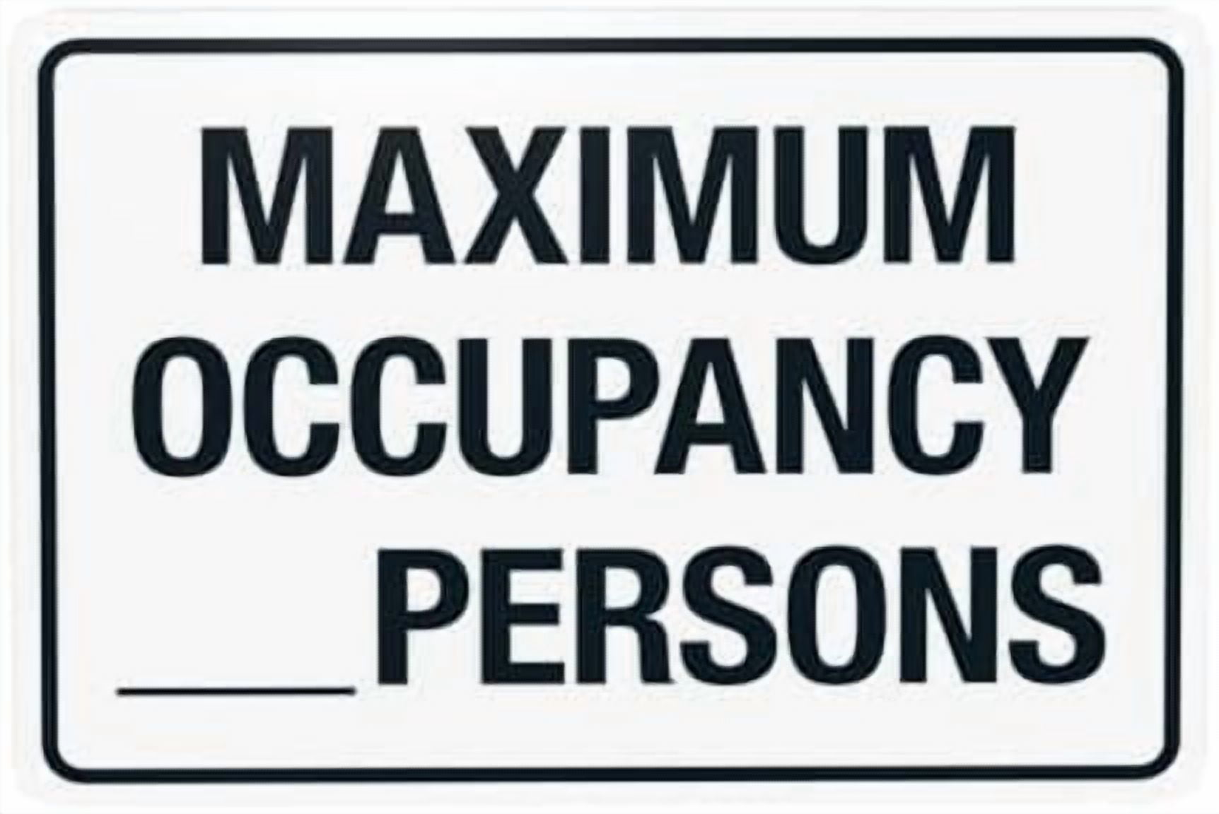 Maximum Occupancy Persons Warning Sign, Spa Rules Metal Signs for ...