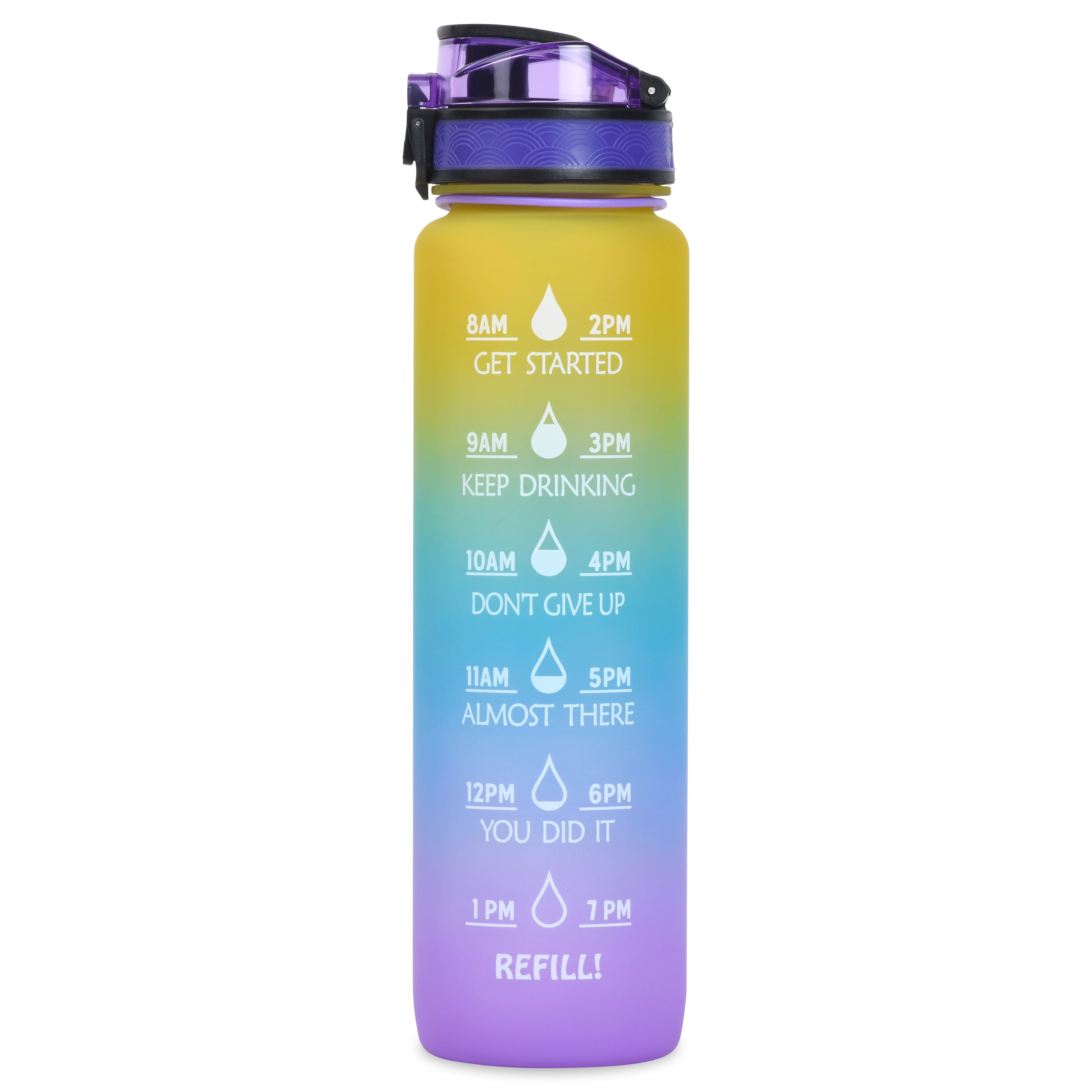 Maximum Slim 32 oz/1000ml Motivational Water Bottle with Strainer ...