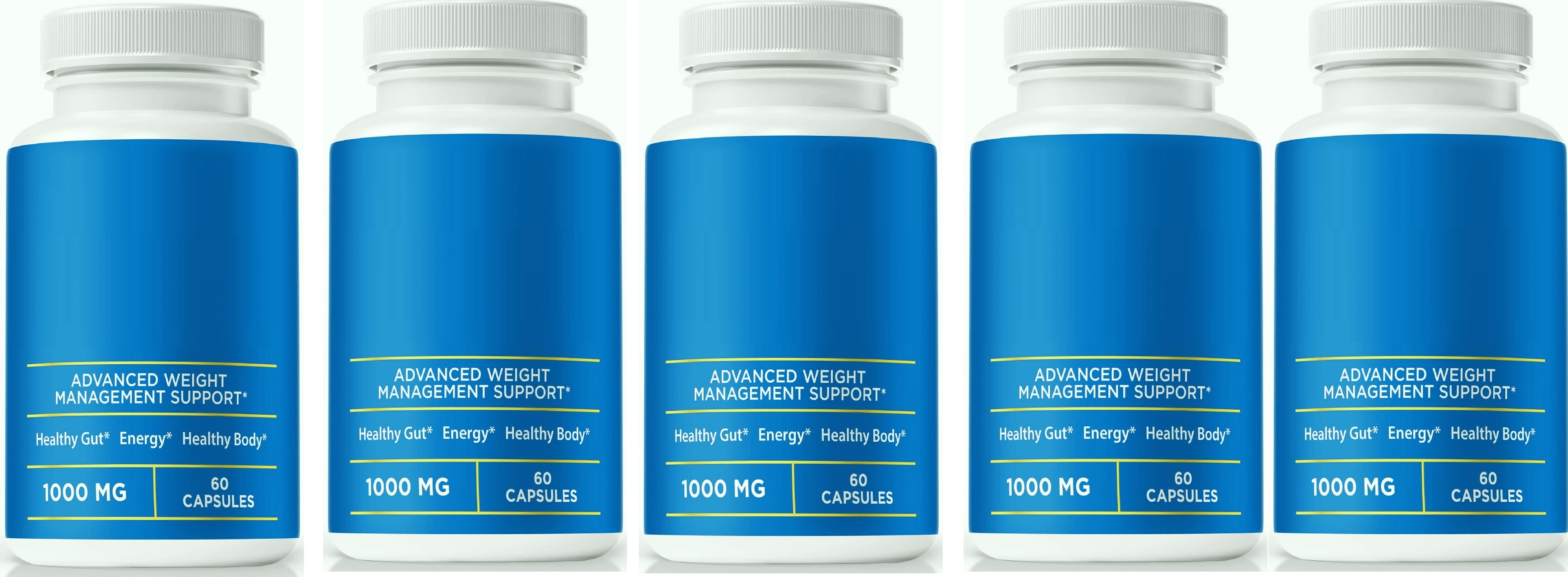 Maximum Strength Advanced Natural Supplement 1000 mg-60 Capsule [5 Pack ...