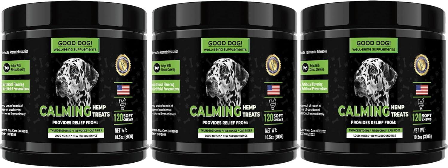 Maximum Strength Dog Calming Chews - Made with All Natural Ingredients ...