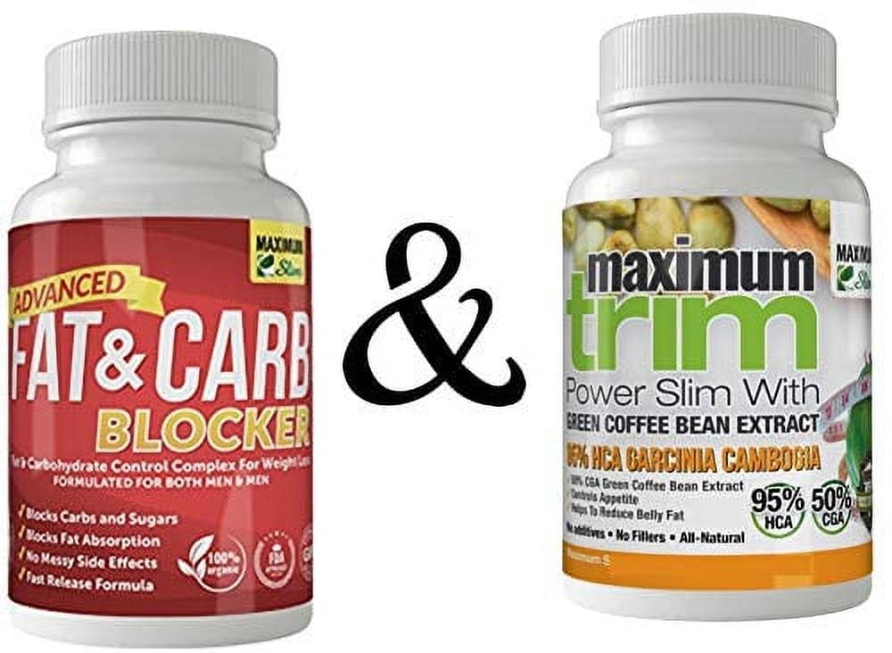 Maximum Trim - Premium Garcinia Cambogia & Fat & Carb Blocker Combo ...