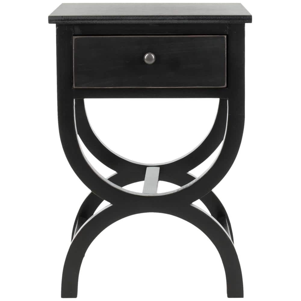Maxine Black Storage End Table - Walmart.com