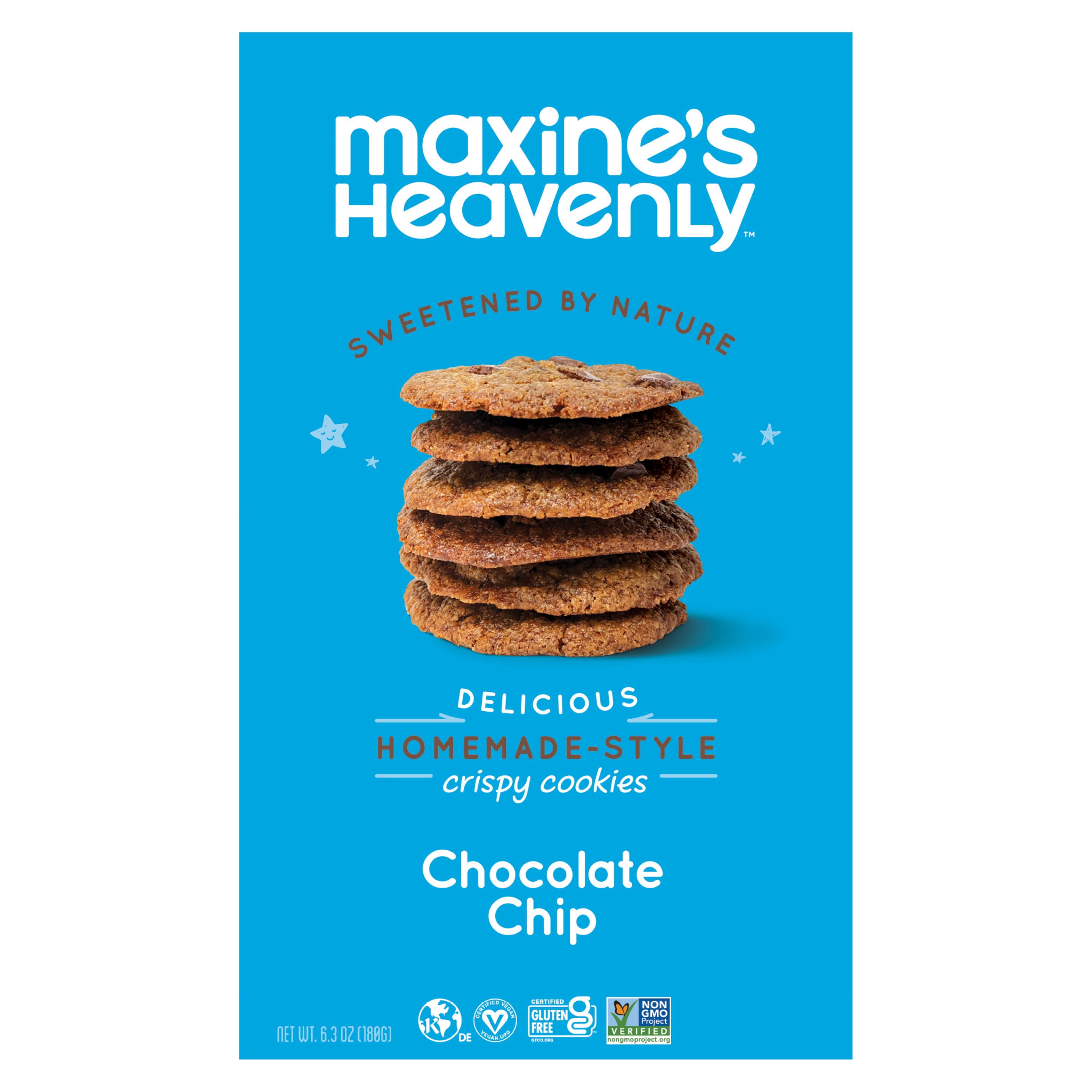 Maxine's Heavenly, Crispy Chocolate Chip Cookies, 6.3 oz Box - Walmart.com