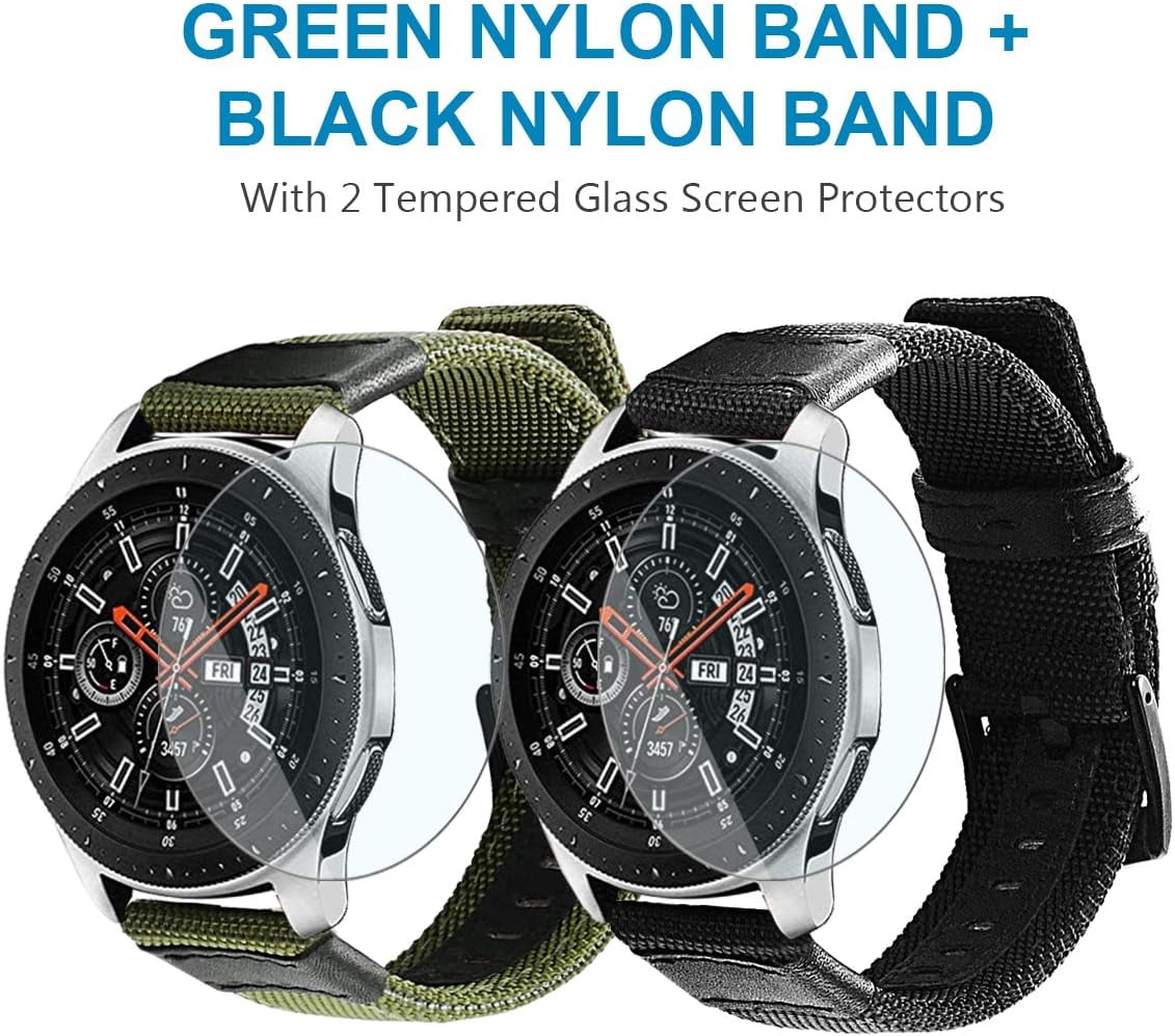 Maxjoy 2 Pack Stretchy Bands Compatible with Galaxy Watch 46mm Bands ...