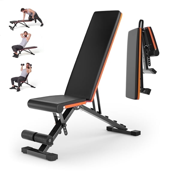 Maxkare Adjustable Weight Bench Incline Workout Bench for Home Gym Full ...