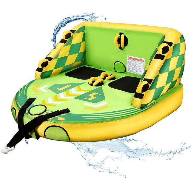 Maxkare Inflatable Towable Tube for Boating Waterskiing with EVA Foam ...