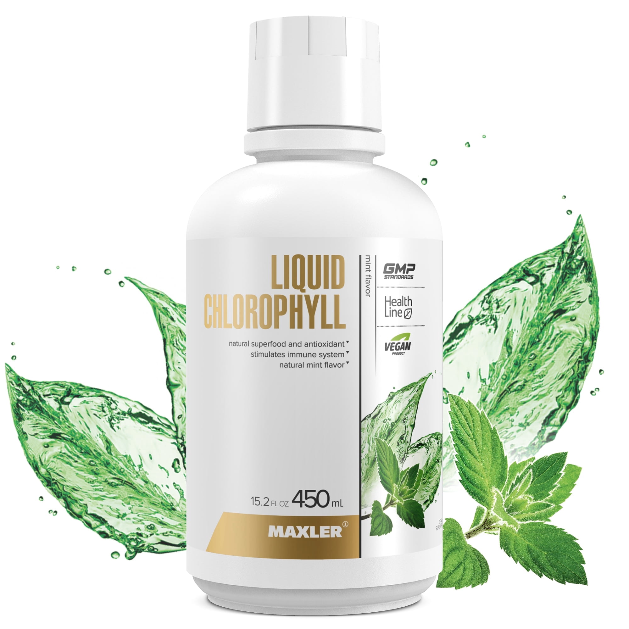 Maxler Liquid Chlorophyll - Mint Flavor 15.2 fl oz (15 Servings ...