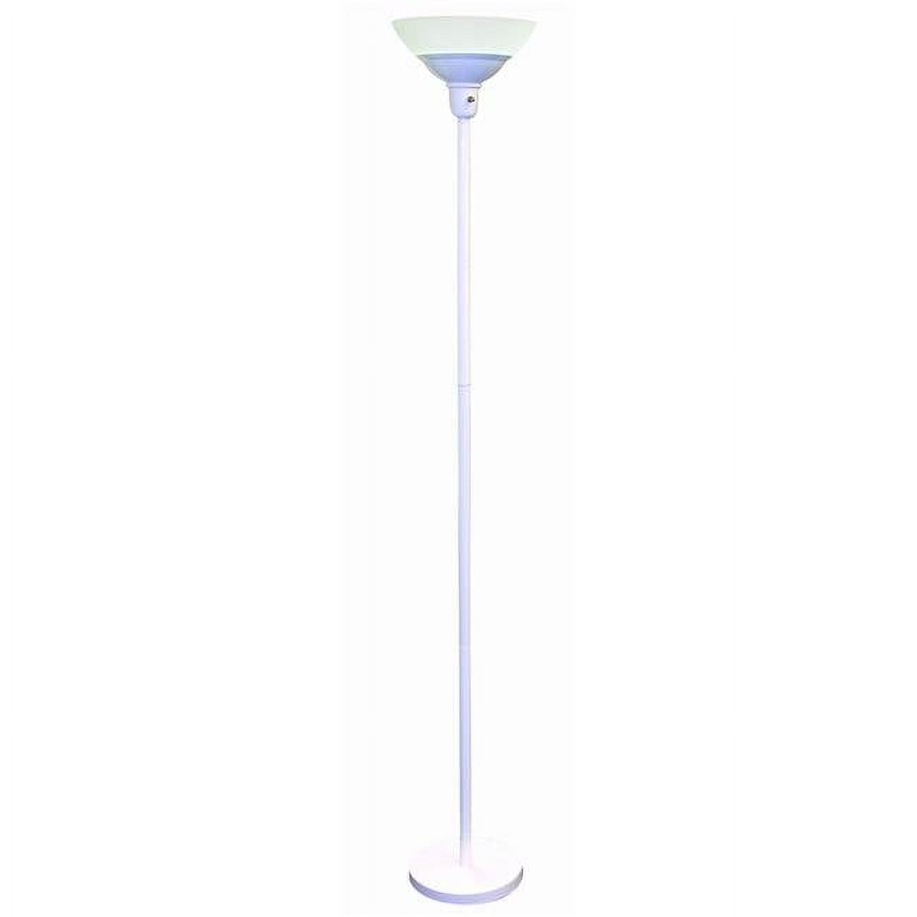 Maxlite 70 in. 45W Fluorescent 3 Way Torchiere Floor Lamp, White ...