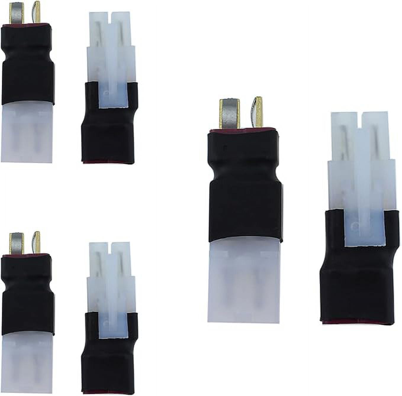 Maxmoral 3 Pairs Deans Style T Plug to Big Tamiya Connector Female Male ...
