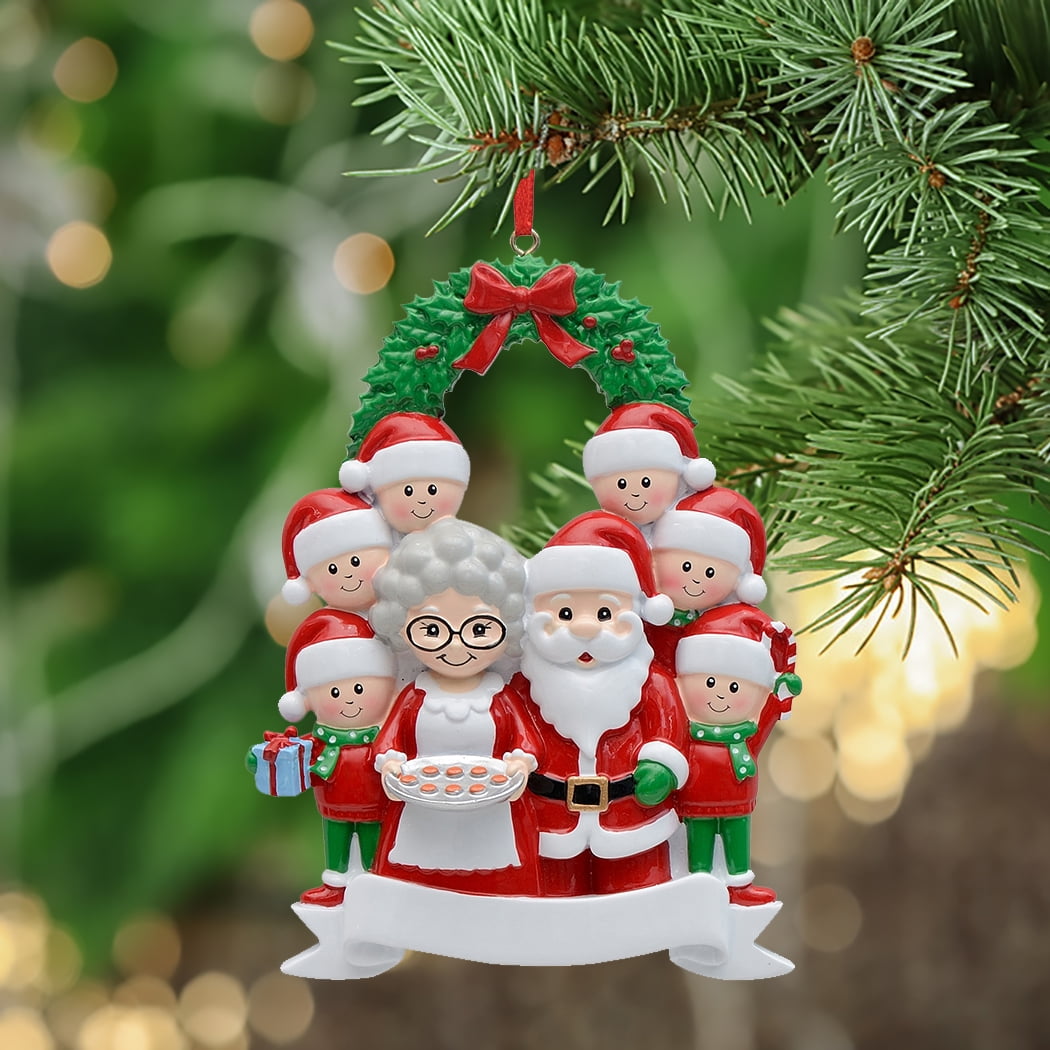 Maxora Personalized Ornaments Customized Christmas Gift Santa Family of ...