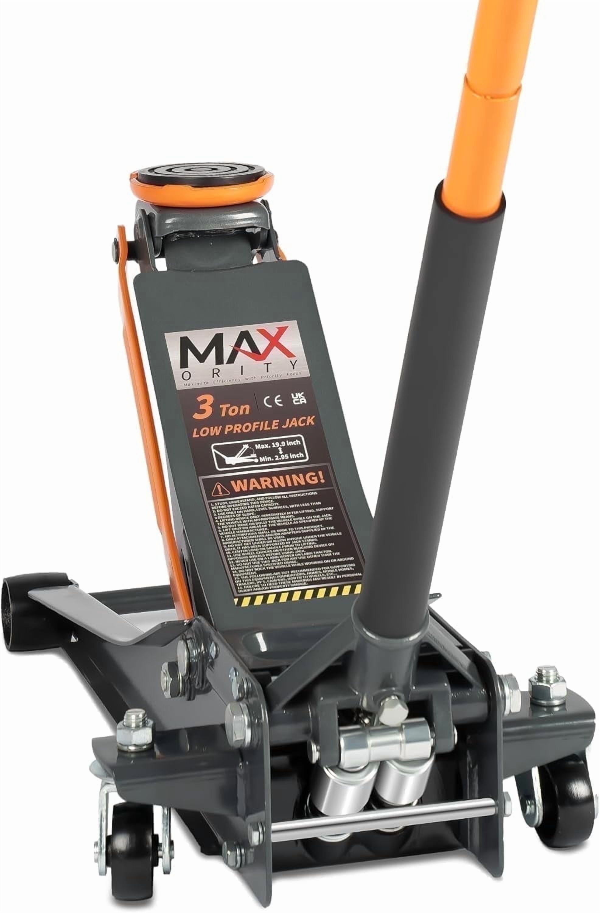 Maxority 3 Ton Heavy-Duty Long-Reach Low-Profile Professional Floor ...