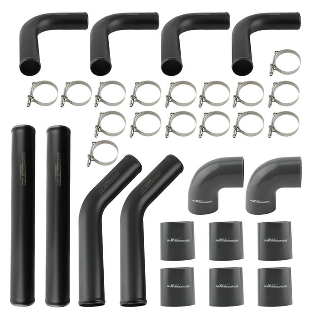Maxpeedingrods 2.5" Universal Aluminum Intercooler Turbo Piping Pipe ...