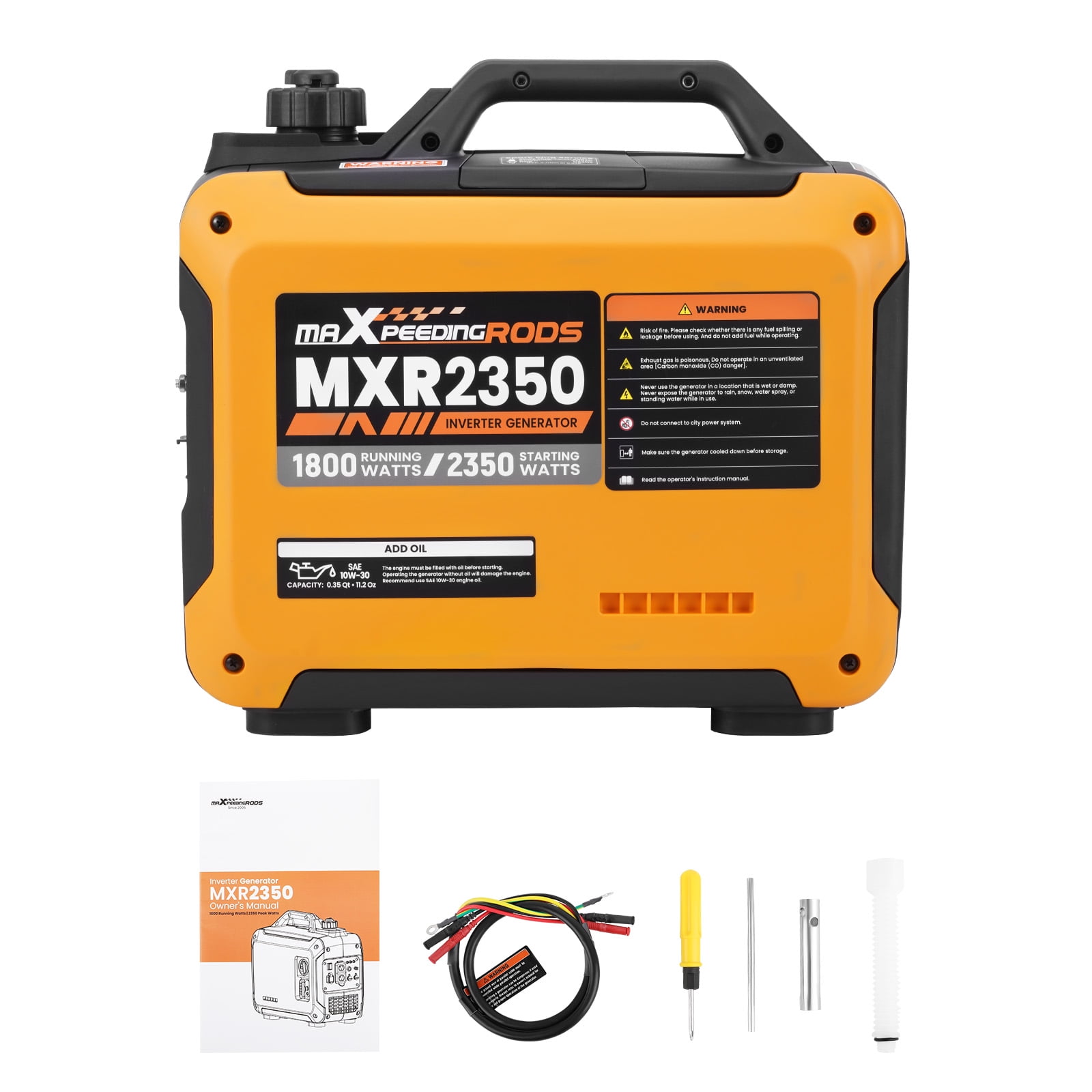 Maxpeedingrods 2350 Watt Super Quiet Portable Inverter Generator 120V 1 ...