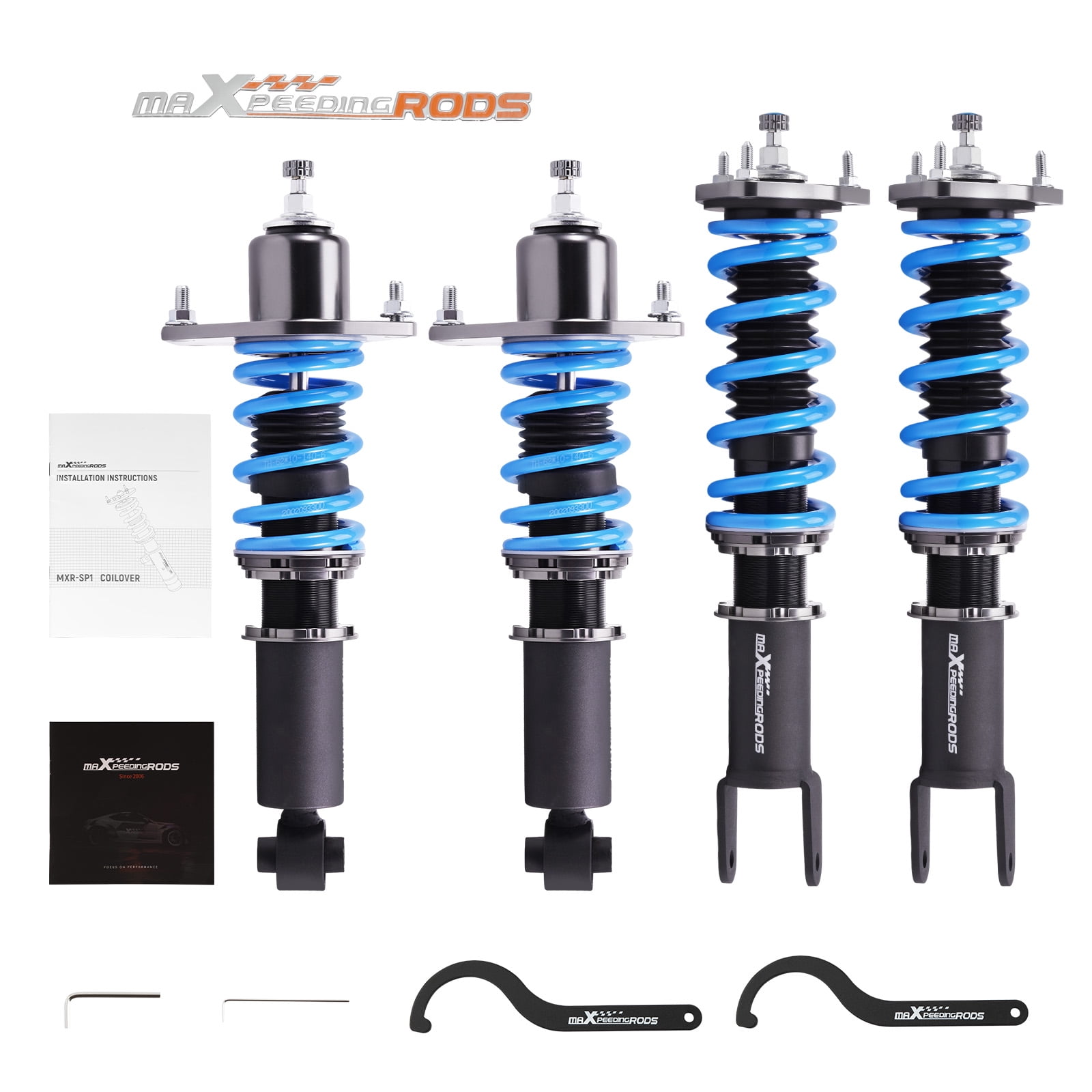 Maxpeedingrods 24 Way Damper Adjustable Coilovers Suspension Kit For ...
