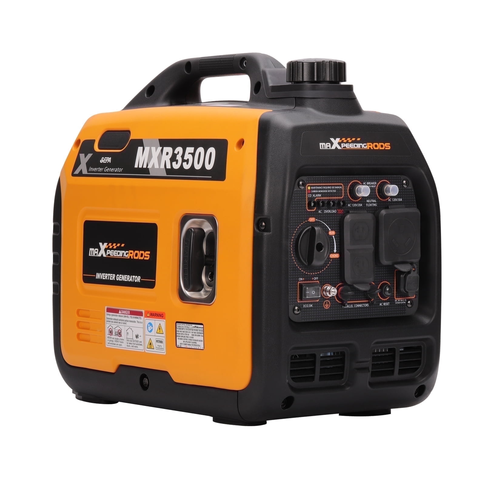 Maxpeedingrods 3500 Watt Gas Powered Inverter Generator 3.5kW Portable ...