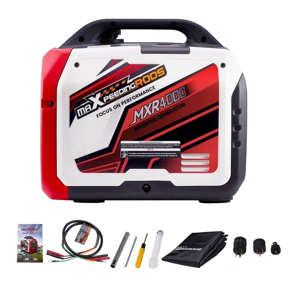 Maxpeedingrods Quiet 4000W Portable Inverter Generator, Gas Powered for ...