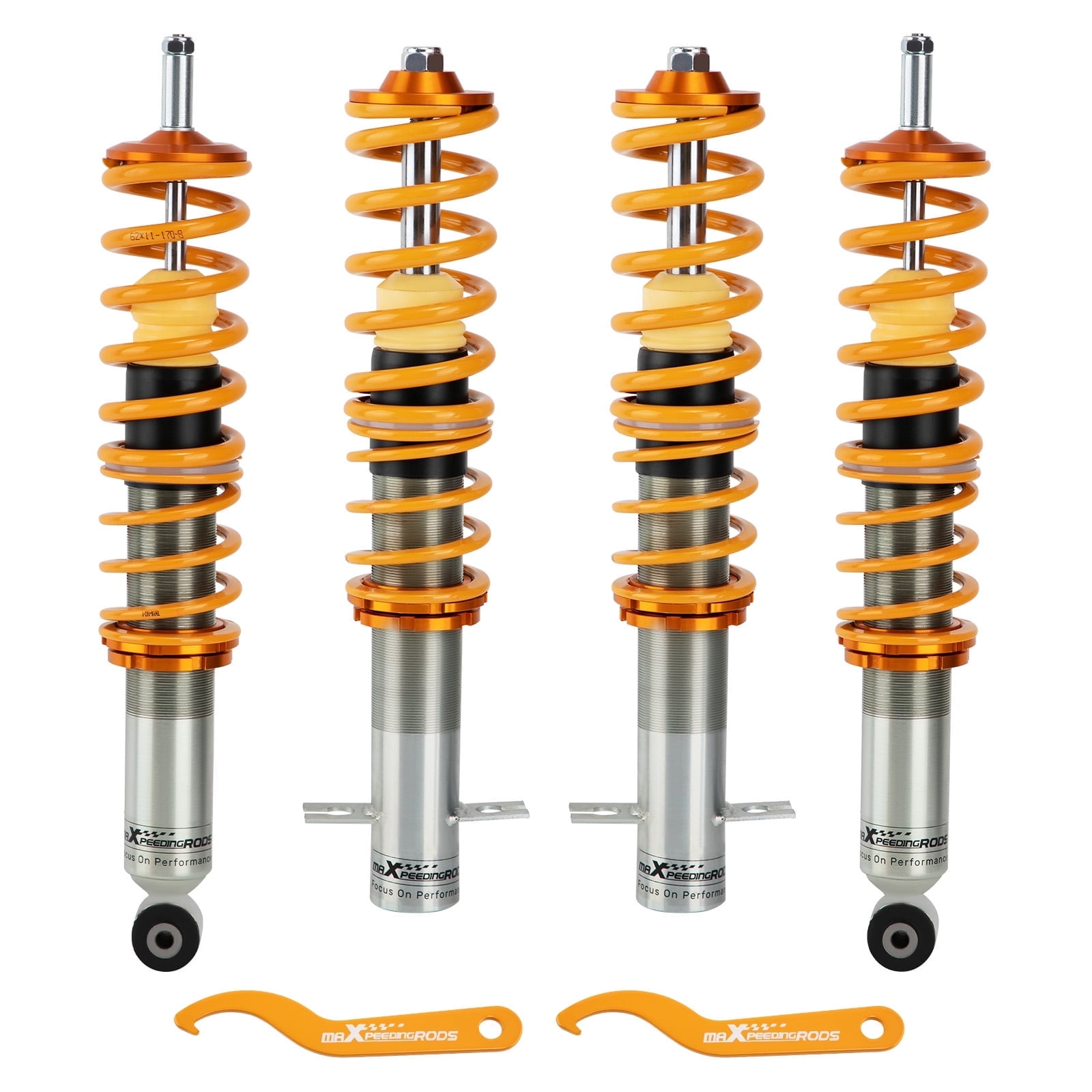 Maxpeedingrods 4X Coilover Suspension Shocks Kit for VW Golf MK1 75-94 ...